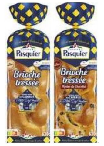 Rappel : Brioche tressée nature et pépites de chocolat de la marque ...