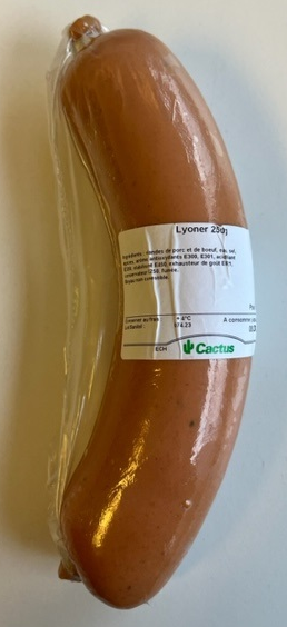 Rappel : Lyoner de la marque Cactus - Sécurité alimentaire - Luxembourg