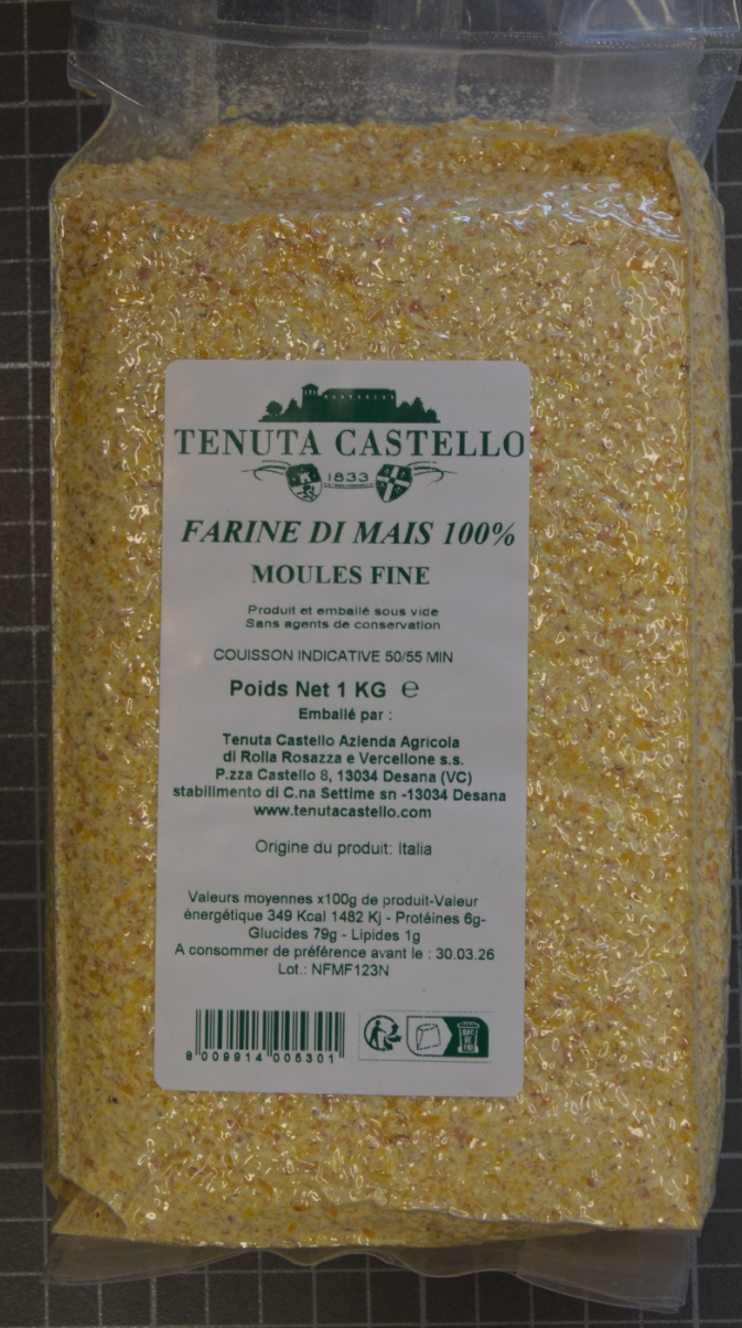 Rappel : Farine di Mais 100% Moules fine de la marque Tenuta Castello ...